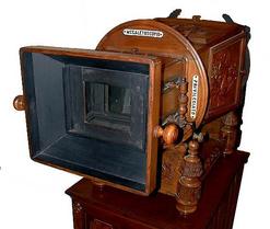 Viewer; Megalethoscope, Carlo Ponti, Walnut Base, Views.