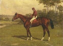 Stull, Henry; Oil on Canvas Painting, signed 1890, Portrait of Horse ...