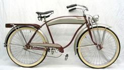 Bicycle; Hawthorne, Deluxe Tank, Male Frame, 1949.