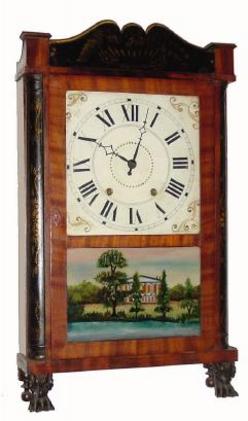 Shelf Clock; Seymour/Williams & Porter, Column & Splat, 30-Hour ...