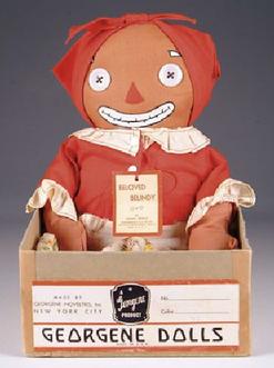 Cloth Doll; Georgene Novelties, Gruelle (Johnny), Beloved Belindy, with ...