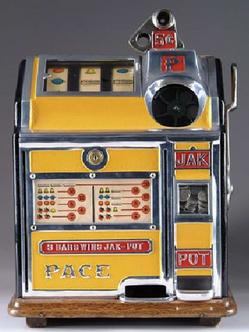 Slot Machine; Pace, Bantam Jack Pot, 3 Reel, 5 Cent.