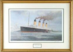 Card, Stephen J; Print, (after), RMS Titanic, 25 inch.
