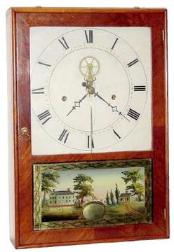 Shelf Clock; Terry (Eli), Box & Alarm, 20 inch.