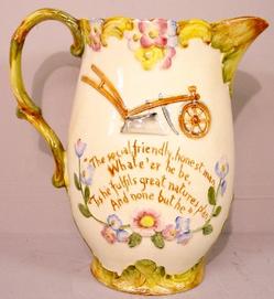 Pottery; Beswick, Pitcher, Robert Burns, Verse, 8 inch.