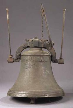 Bell; Steamboat Yazoo, Brass, Yoke & Clapper, William Kaye Bell Foundry ...