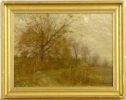 Ashbrook, Paul; Oil on Canvas Painting, signed, Ohio Valley Landscape.