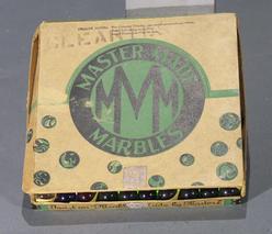 Marbles; Boxed Set, Master Marble Co, No 0, Clearies, Various Colors.