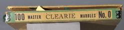 Marbles; Boxed Set, Master Marble Co, No 0, Clearies, Various Colors.