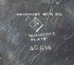 Serving Set; Silver Plate, Pairpoint, Open Salt, Pepper Shaker & Plate ...