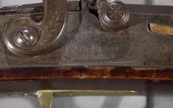 Rifle; Shell (John), Percussion, Tiger Maple, Peeping Indian Patchbox.