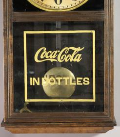 Advertising Clock; Coca-Cola, Gilbert, Regulator, 33 inch.