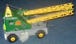 Construction Toy; Lumar, Mobil Crane Trailer, Marx Sample.