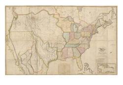 Map; Melish (John), 1816, Map of the United States with the Contiguous ...