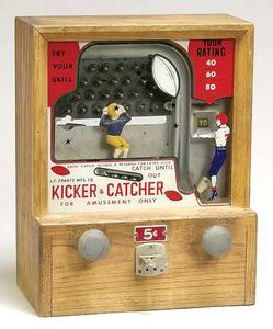 Arcade; Kicker & Catcher Football, Frantz Mfg, 5 Cent.