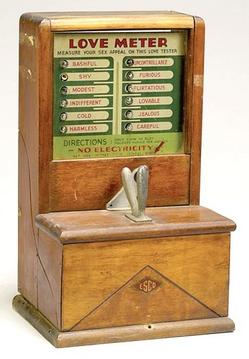 Arcade; Love Meter, Exhibit Supply Co, Measure Sex Appeal, Countertop ...