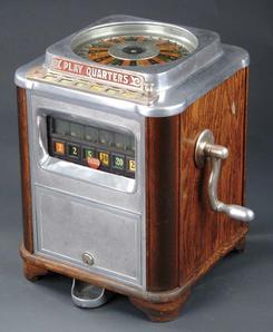Arcade; Caille, Roulette, Countertop, Coin-Operated, 16 inch.