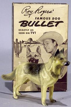 Figure; Hartland, Western, Roy Rogers Bullet Dog, Original Box.