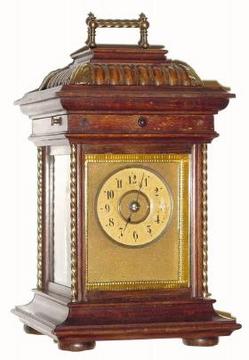 Novelty Clock; Symphonion, Mantel, Disc Music Box, 5 Discs, 12 inch.