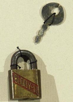 Lock; Buddy L, Padlock & Key.
