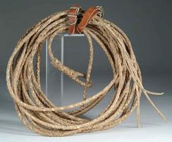 Horse Tack; Lariat, Braided Rawhide, 60 ft.