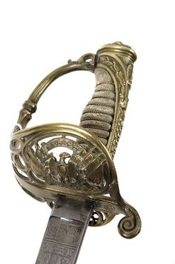 Sword; Horstmann & Sons, Model 1850, Foot Officer, Etched Blade ...