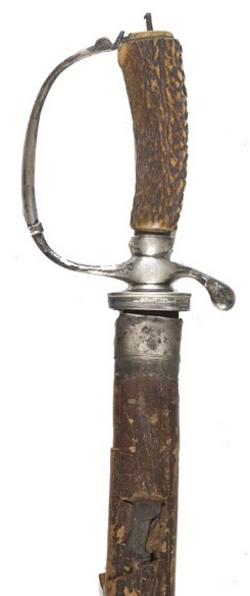 Sword; Revolutionary War Era, Crowned Harp of Dublin Mark, Scabbard, Irish.