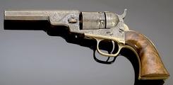 Revolver; Colt, Pocket Model Navy, Stagecoach Cylinder, 38 Caliber.