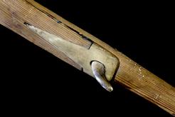 Harpoon; Greenland, Eskimo, Driftwood & Narwhale, Atlatl Attached, 9 ft.