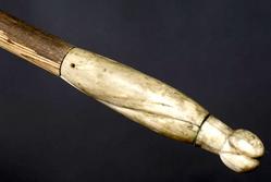 Harpoon; Greenland, Eskimo, Driftwood & Narwhale, Atlatl Attached, 9 ft.