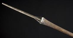 Harpoon; Greenland, Eskimo, Driftwood & Narwhale, Atlatl Attached, 9 ft.
