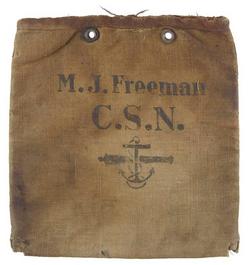 Ditty Bag; Civil War, Confederate, Identified, CSS Alabama, Canvas, 16 ...