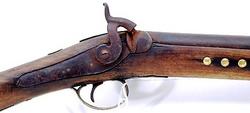 Rifle; Indian Trade, Cut Carbine, Tack Decorated, 50 Caliber.
