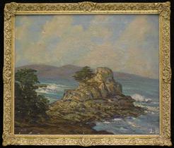 Weigel, Charles Alfred; Oil on Canvas Painting, signed, Lone Tree Point.