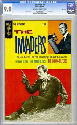 Comic Book; The Invaders No.003, Gold Key, File Copy, Photo Cover, 1968.