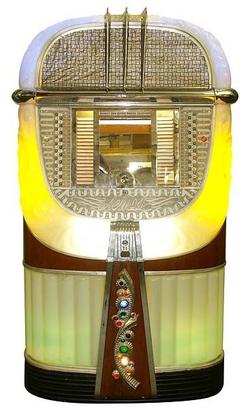 Jukebox; AMI, Model A, Mother of Plastic, 40 Selections.