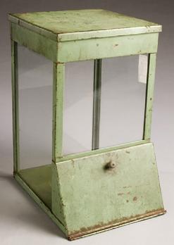 Store Bin; Potato Chips Dispenser, Dan Dee Potato Chips, Metal & Glass ...