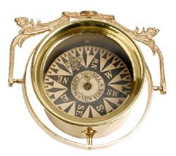 Compass; Marine Tell Tale, Merrill (Robert), Brass Gimbaled Case ...