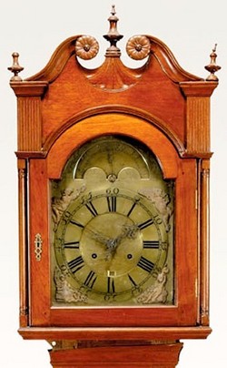 Tall Case Clock; Pennsylvania, Chippendale, Rose (Daniel), Walnut ...