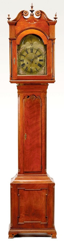Tall Case Clock; Pennsylvania, Chippendale, Rose (Daniel), Walnut ...