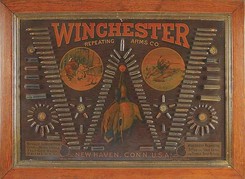 Advertising-Firearms; Winchester, Cartridge Board, Model 1890, Single-W.
