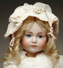 Simon & Halbig Doll; K*R, Character Child #117, Blue Sleep Eyes, Closed ...