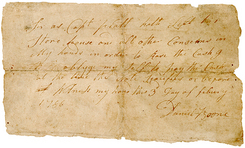 Autograph Letter Signed; Boone (Daniel), 1786, Regarding Funds for ...