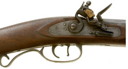 Rifle; Flintlock, Octagonal Barrel, Double-Set Trigger, Modern.