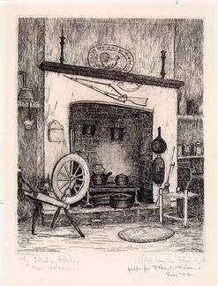 Rowe, Willie Lucille Reed; Etching, signed, My Studio Kitchen, New ...