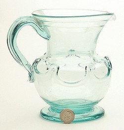 Blown Glass; Redford Glass Works?, Pitcher, Lily Pad, Type I ...