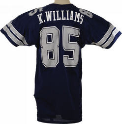 Football; Jersey, Williams (Kevin), Dallas Cowboys, signed, Game Worn ...