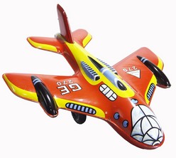 Space Toy; Technofix, GE 270 Space Rocket, Lithographed Tin, 12 inch.