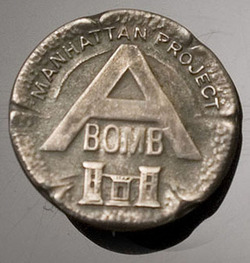 Accouterment; Pin, Manhattan Project, Whitehead & Hoag, Sterling, WWII.