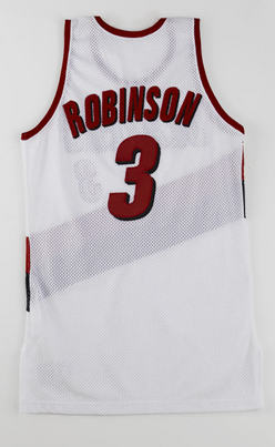 Basketball; Jersey, Robinson (Clifford), game worn, White, Portland ...